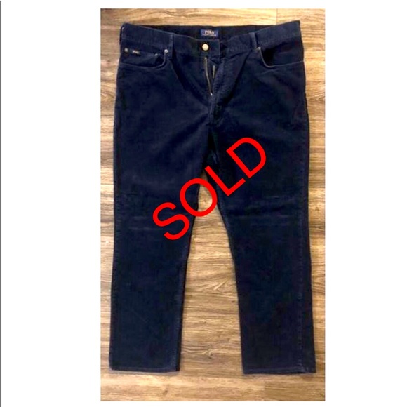 Polo Ralph Lauren | Pants | Polo Ralph Lauren Stretch Straight Fit Navy Blue Corduroy Pants 38 X ...
